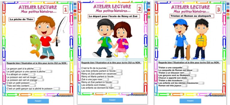 ATELIERS LECTURE : Début d'année CE1 - En cours d'année CP • ReCreatisse