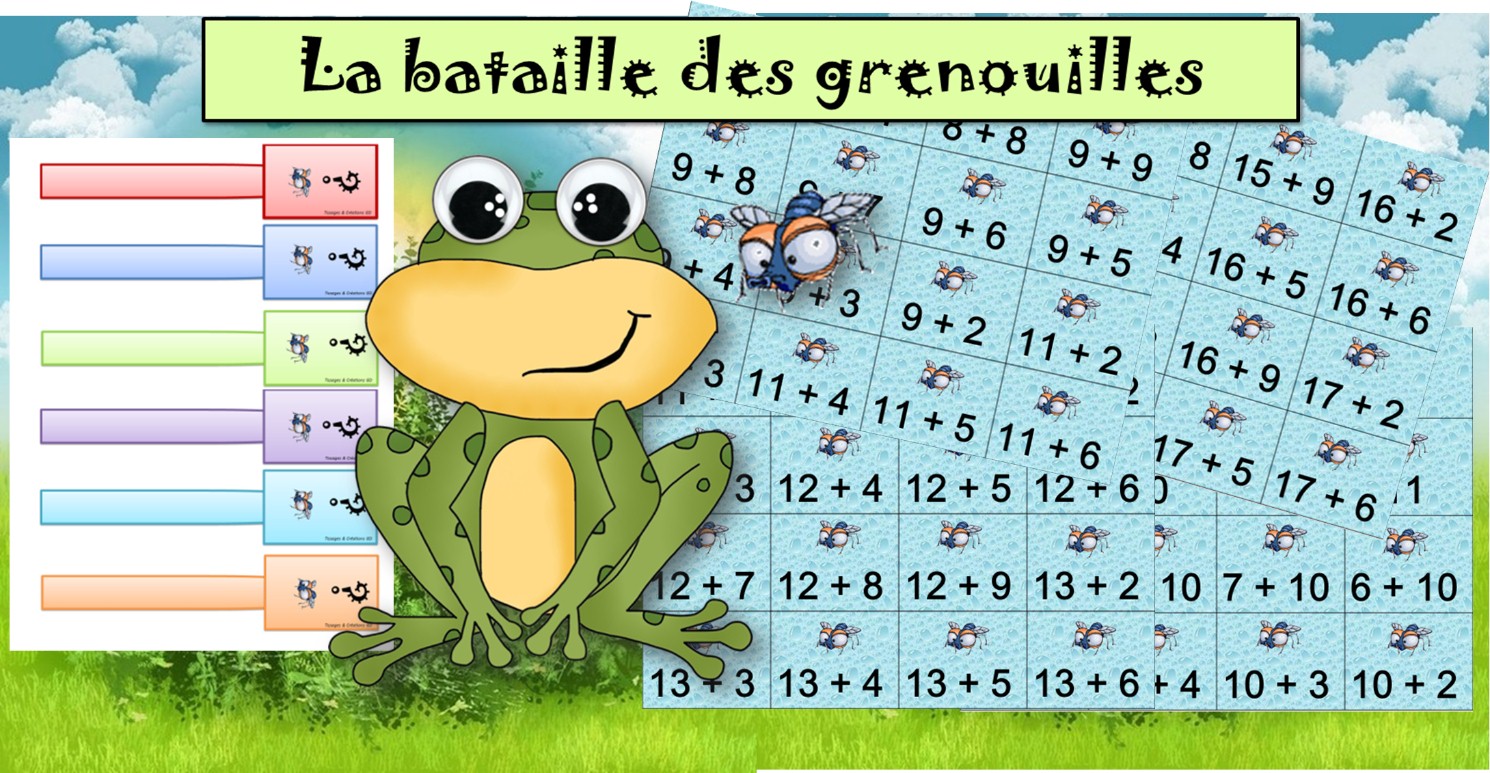 ATELIER CALCUL - BATAILLE de GRENOUILLES • ReCreatisse
