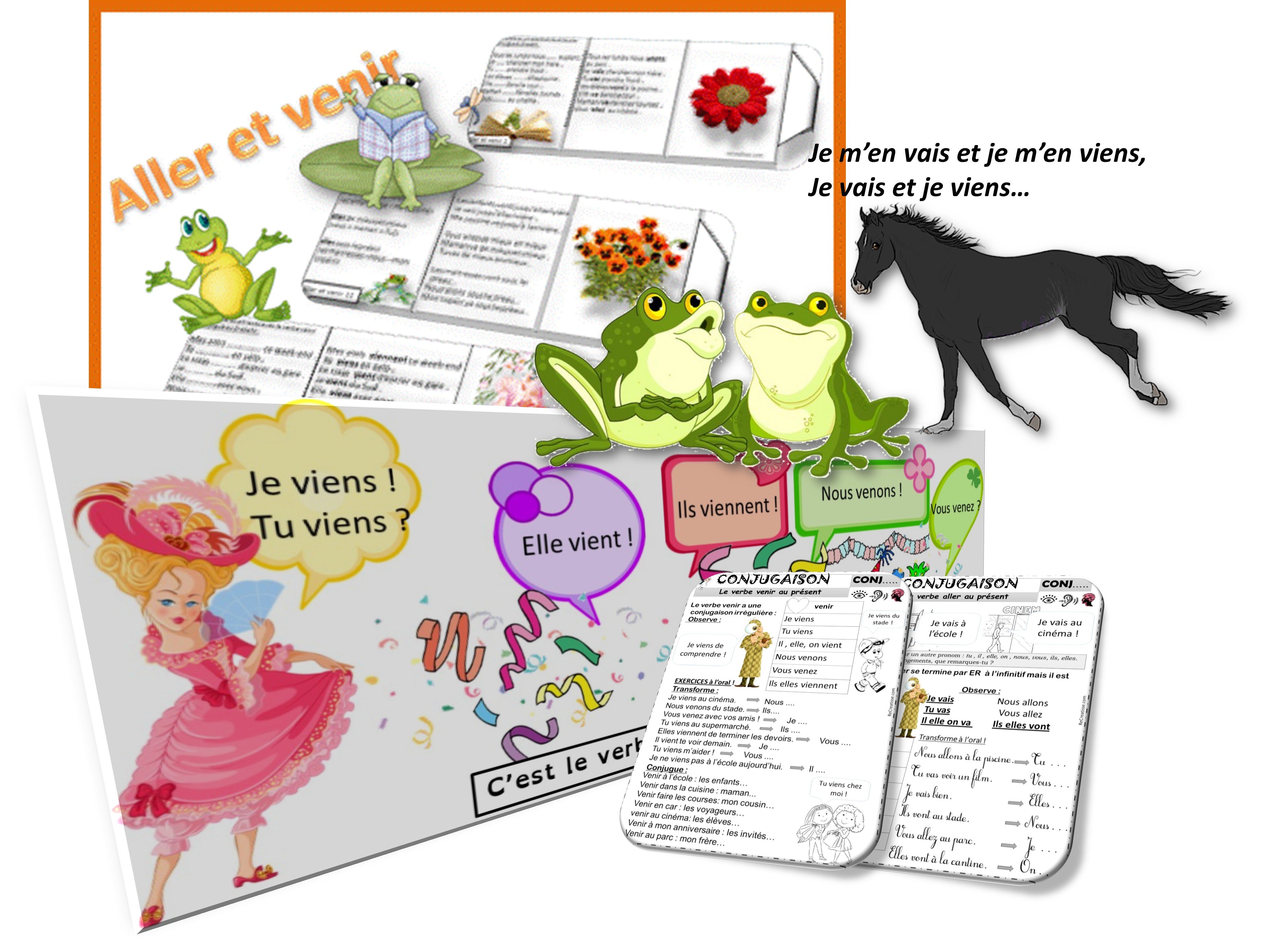 ALLER et VENIR au présent • ReCreatisse