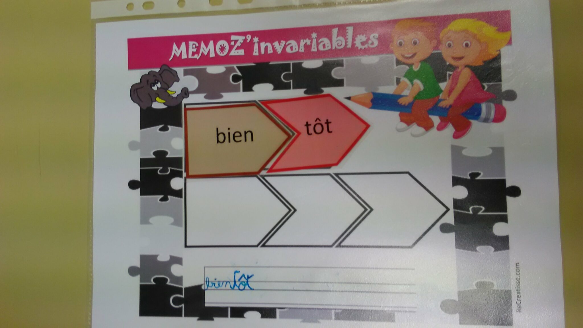 ORTHOGRAPHE : CE1/CE2 Les mots invariables • ReCreatisse