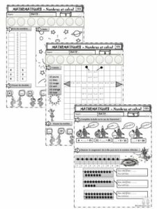 NUMERATION et CALCUL /LES MATHS et MOI / LE NOMBRE DU JOUR - PERIODE 1 ...