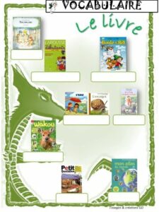 VOCABULAIRE : LE LIVRE atelier bibliothèque • ReCreatisse