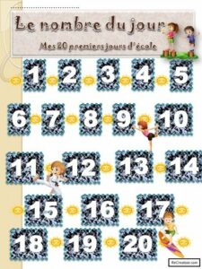 NUMERATION et CALCUL /LES MATHS et MOI / LE NOMBRE DU JOUR - PERIODE 1 ...