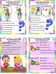 ATELIER LECTURE : Mes petites phrases CP / CE1 • ReCreatisse
