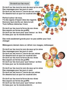 Chanson : On écrit sur les murs • ReCreatisse