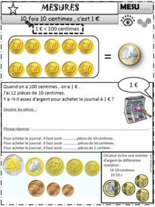 SEQUENCE MONNAIE : ateliers - exercices - mémos • ReCreatisse