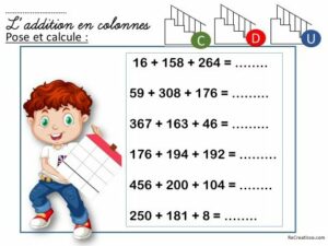 L'ADDITION DANS TOUS SES ETATS - séquence 2 • ReCreatisse