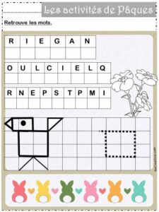 Activités autonomes autour du printemps • ReCreatisse