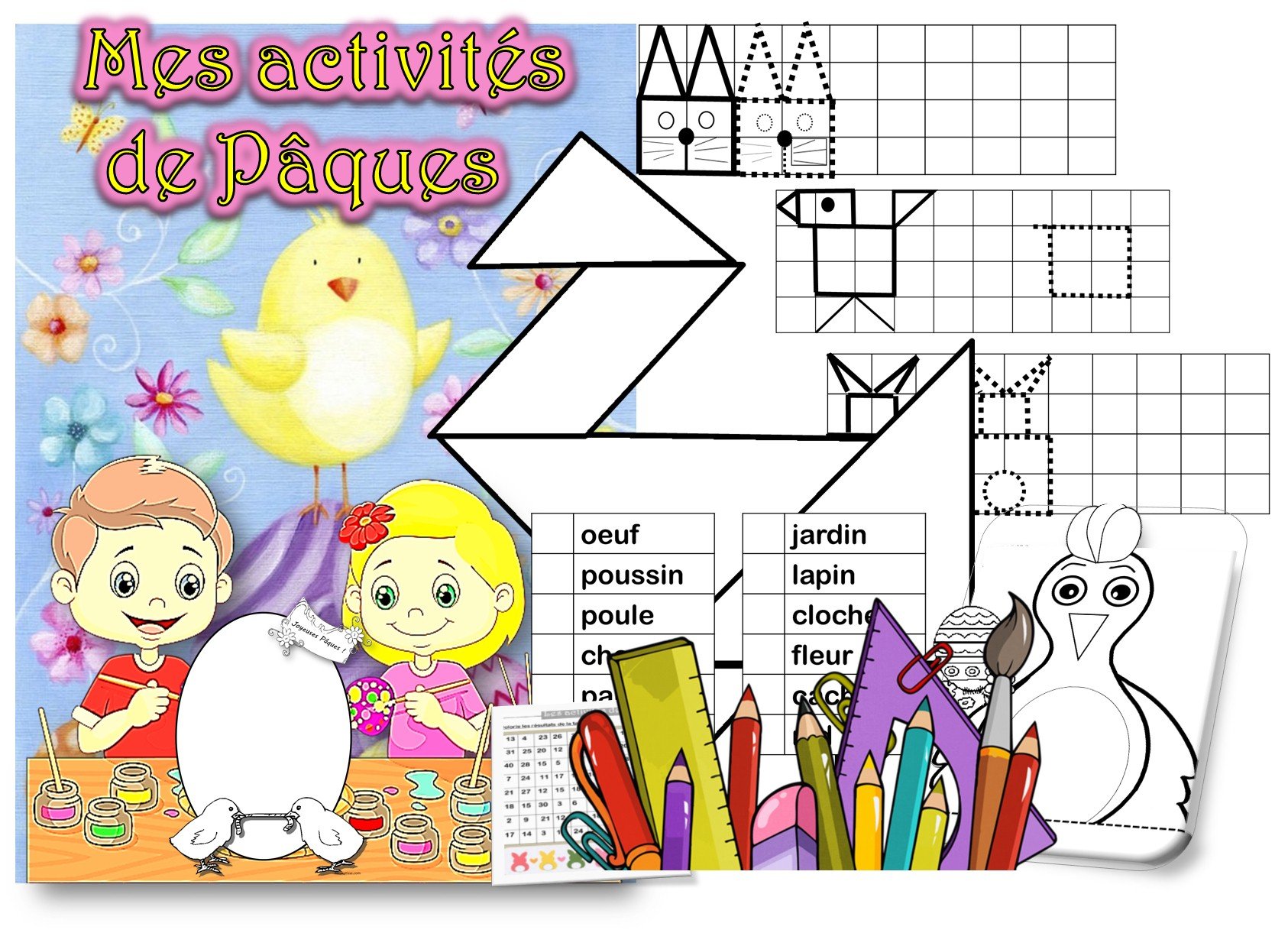 Activités autour de Pâques : cahier d'autonomie/ fichier coloriage et ...