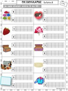 ORTHOGRAPHE : choisir S ou SS • ReCreatisse