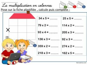 La multiplication posée dans tous ses états • ReCreatisse