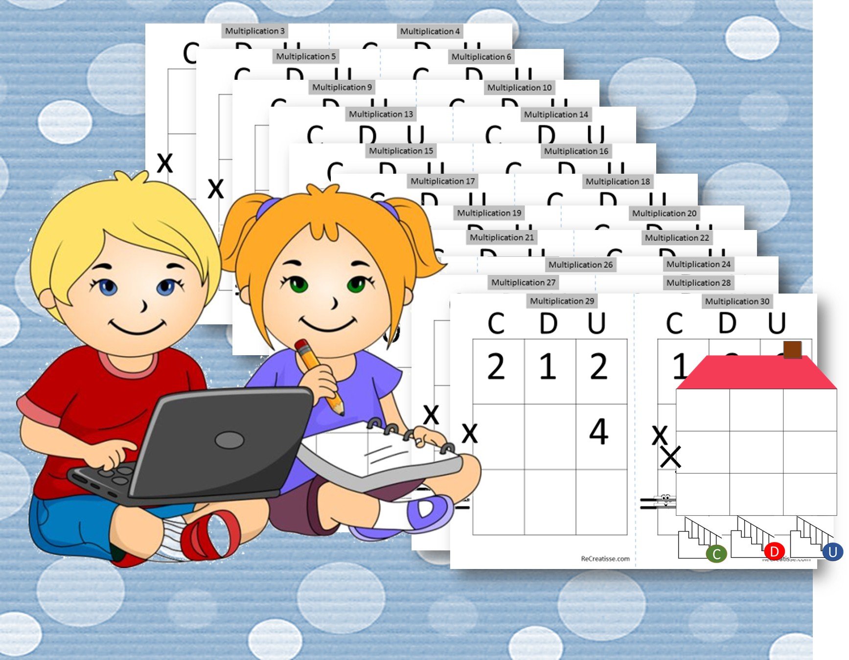 La multiplication posée dans tous ses états • ReCreatisse