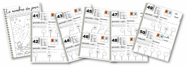 Rituel : exercices pour le nombre du jour • ReCreatisse