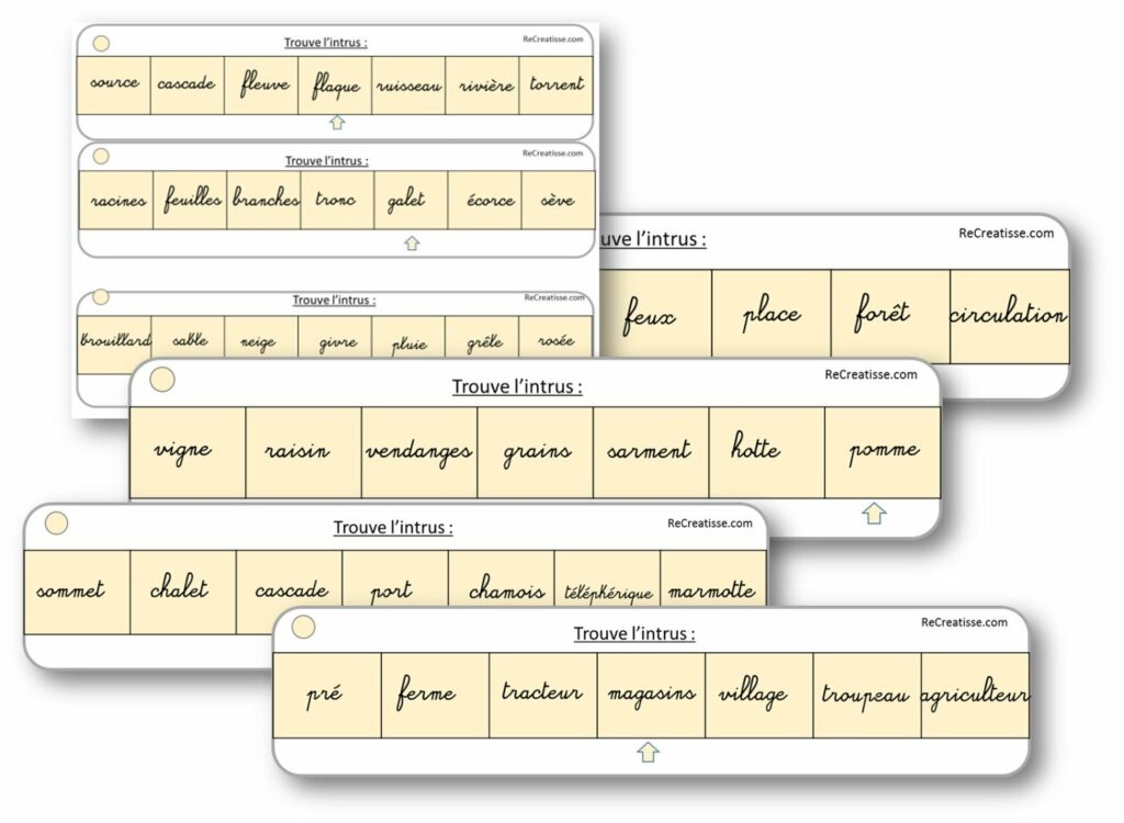 ATELIERS : LES INTRUS • ReCreatisse