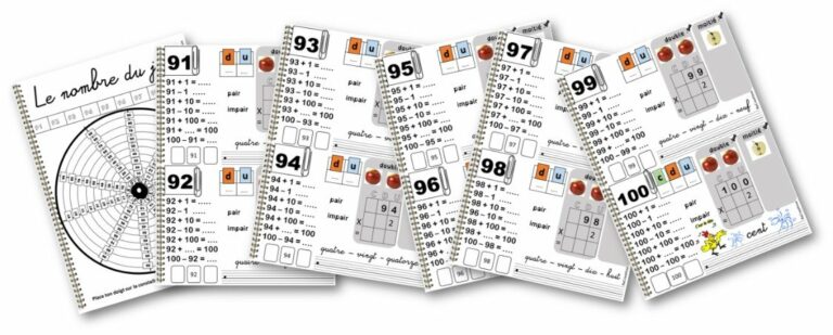 Rituel : exercices pour le nombre du jour • ReCreatisse