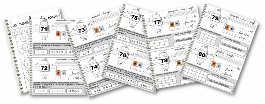 Rituel : exercices pour le nombre du jour • ReCreatisse