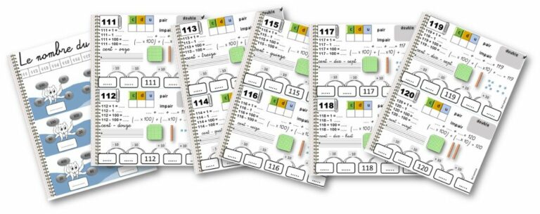 Rituel : exercices pour le nombre du jour • ReCreatisse