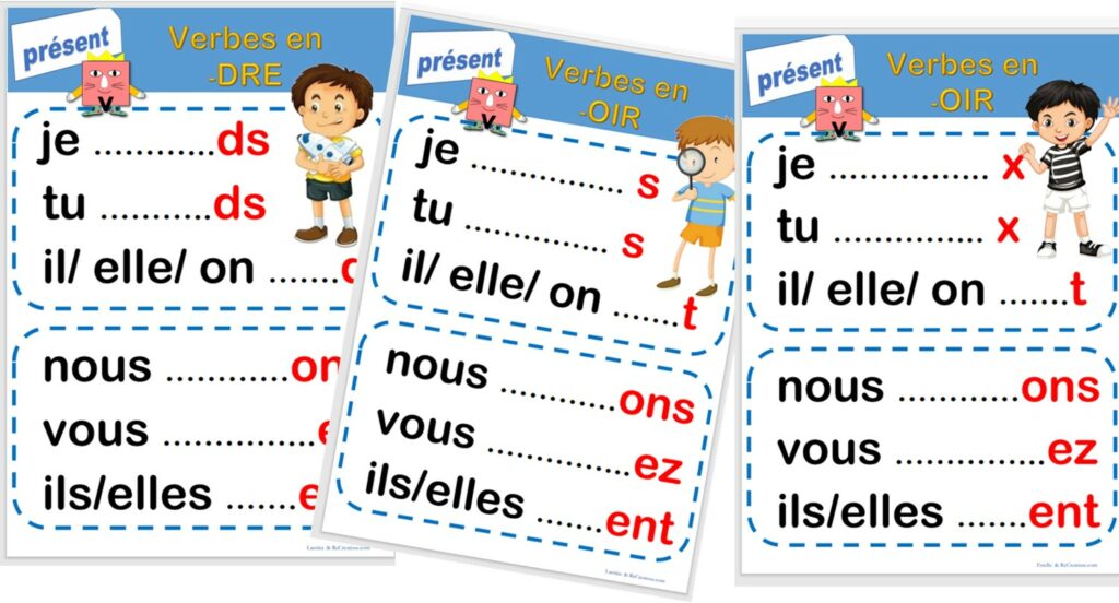 AFFICHAGES et outils pour la conjugaison • ReCreatisse