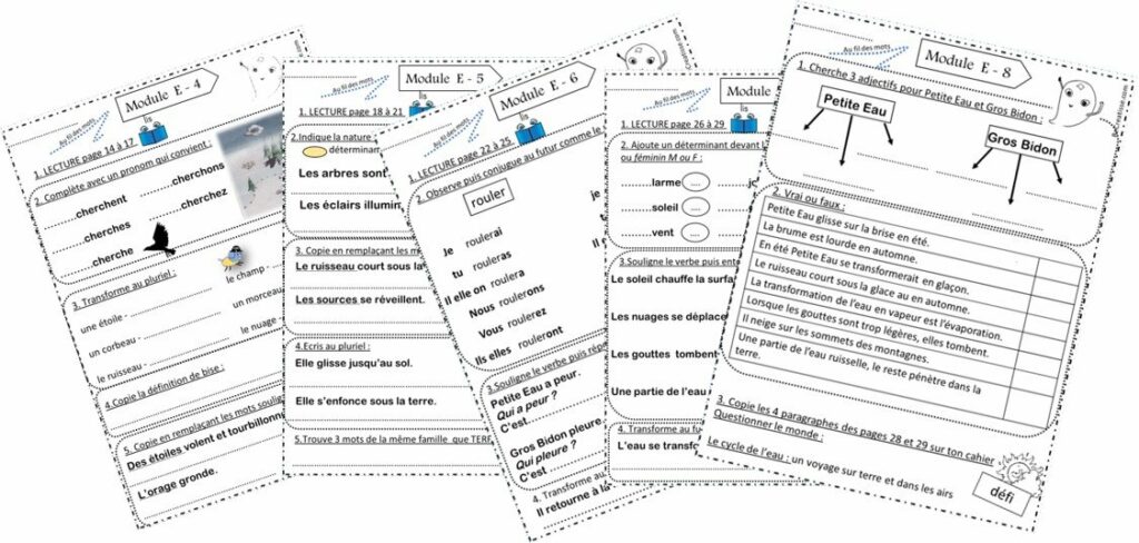 Au fil des mots : Le grand voyage - activités EDL • ReCreatisse