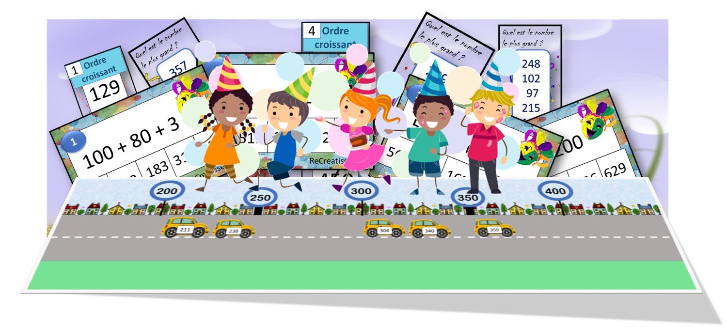 ATELIERS numération jusqu'à 1000 • ReCreatisse