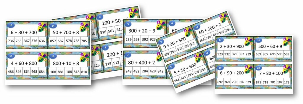 ATELIERS numération jusqu'à 1000 • ReCreatisse