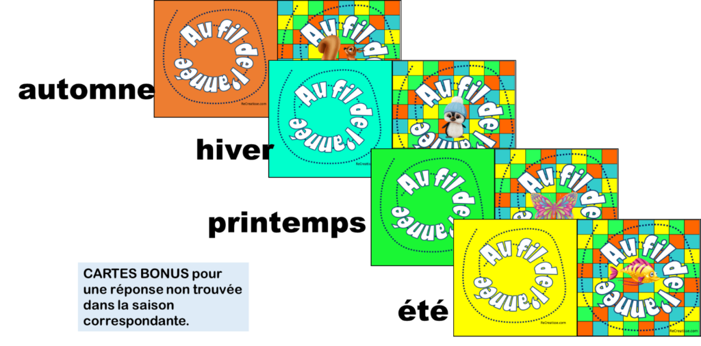Questionner le temps : Jeu "Au fil de l'année" • ReCreatisse