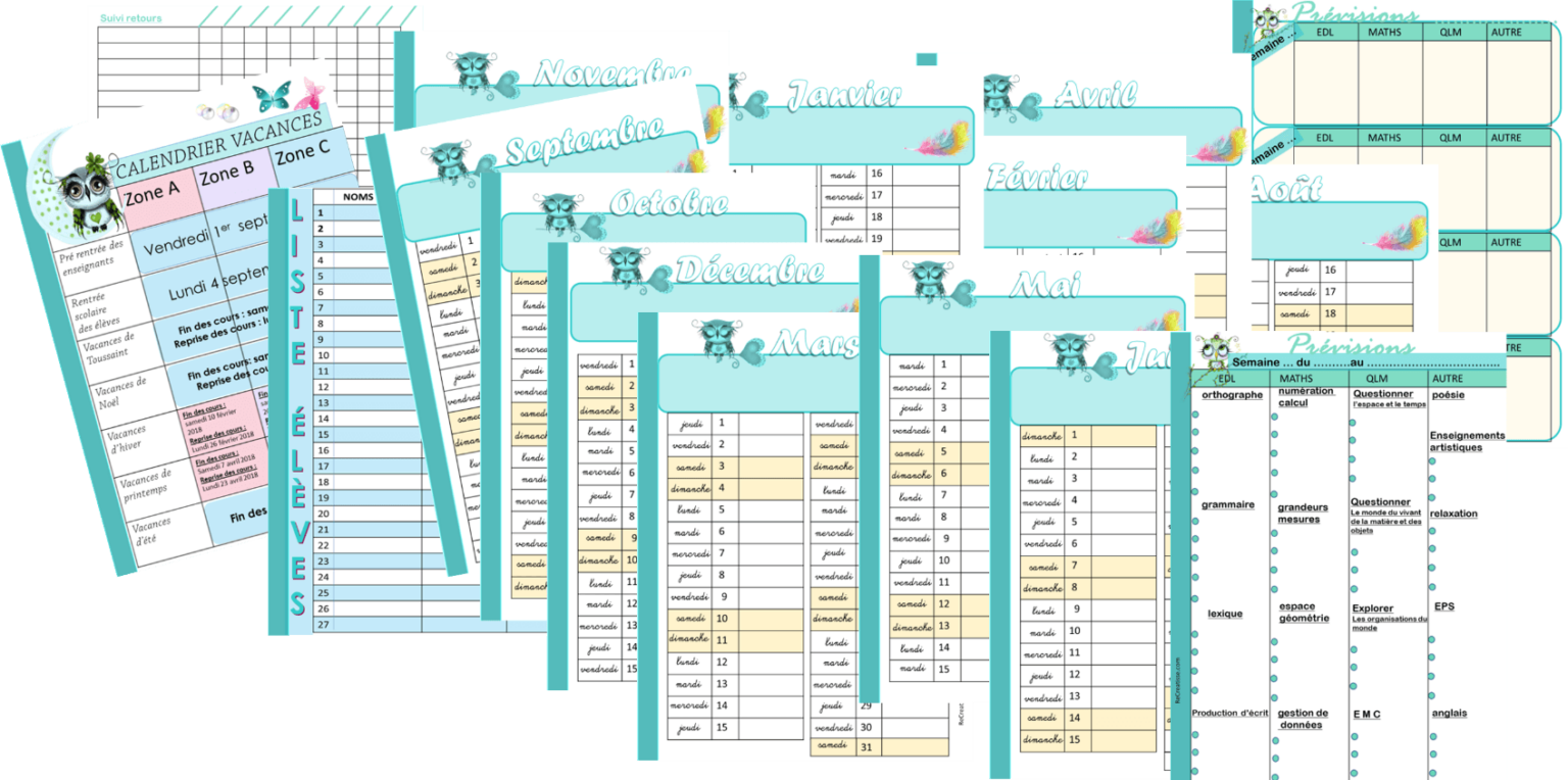 Journal de l'enseignant 2017/2018 Programmations • ReCreatisse