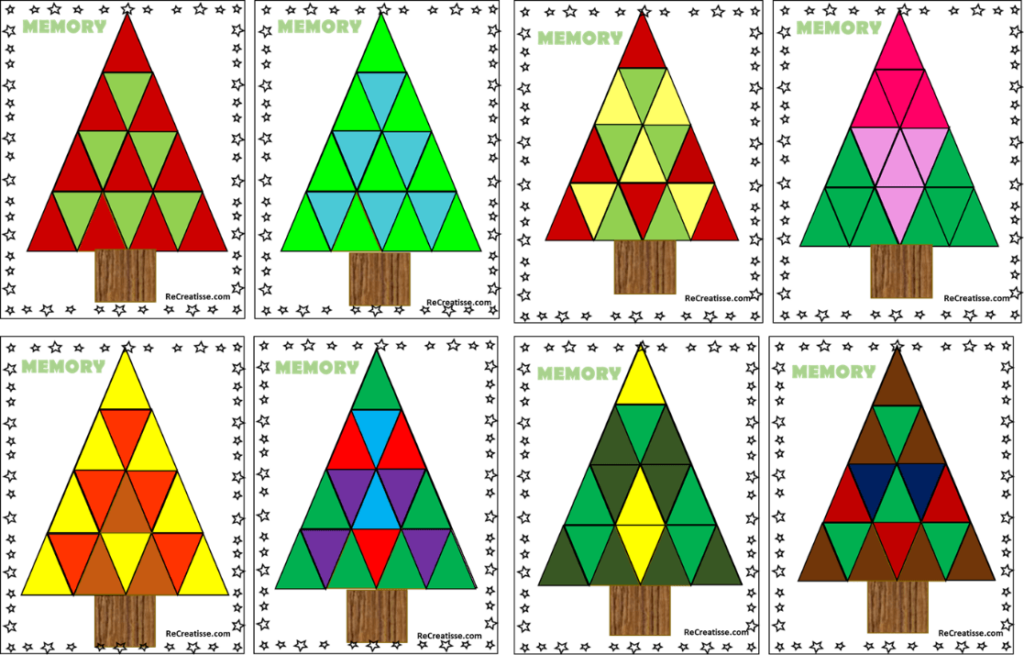 GEOMETRIE DE Noël : Ma forêt géométrique • ReCreatisse