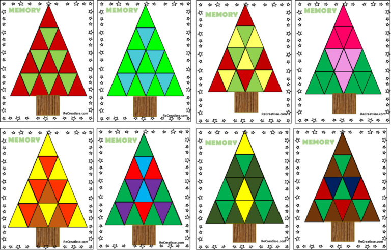 GEOMETRIE DE Noël : Ma forêt géométrique • ReCreatisse