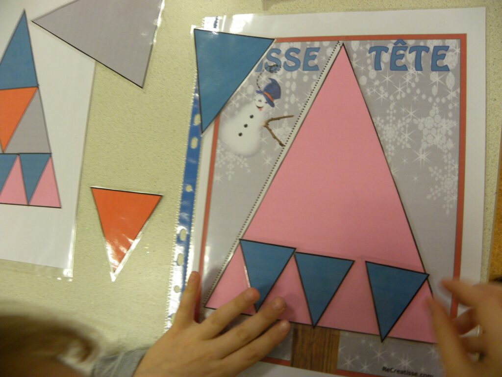 GEOMETRIE DE Noël : Ma forêt géométrique • ReCreatisse