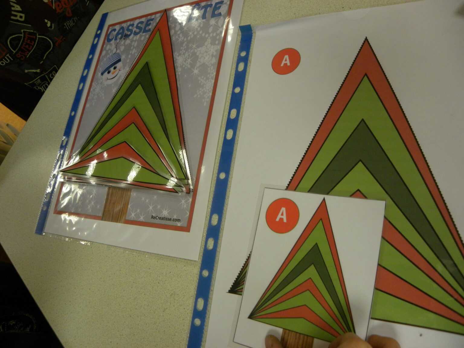 GEOMETRIE DE Noël : Ma forêt géométrique • ReCreatisse