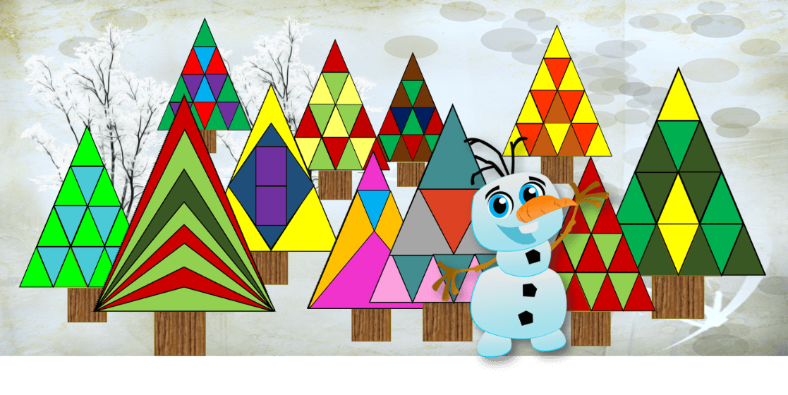 GEOMETRIE DE Noël : Ma forêt géométrique • ReCreatisse