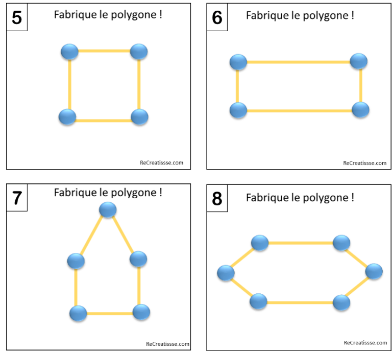 Activités autour des polygones • ReCreatisse