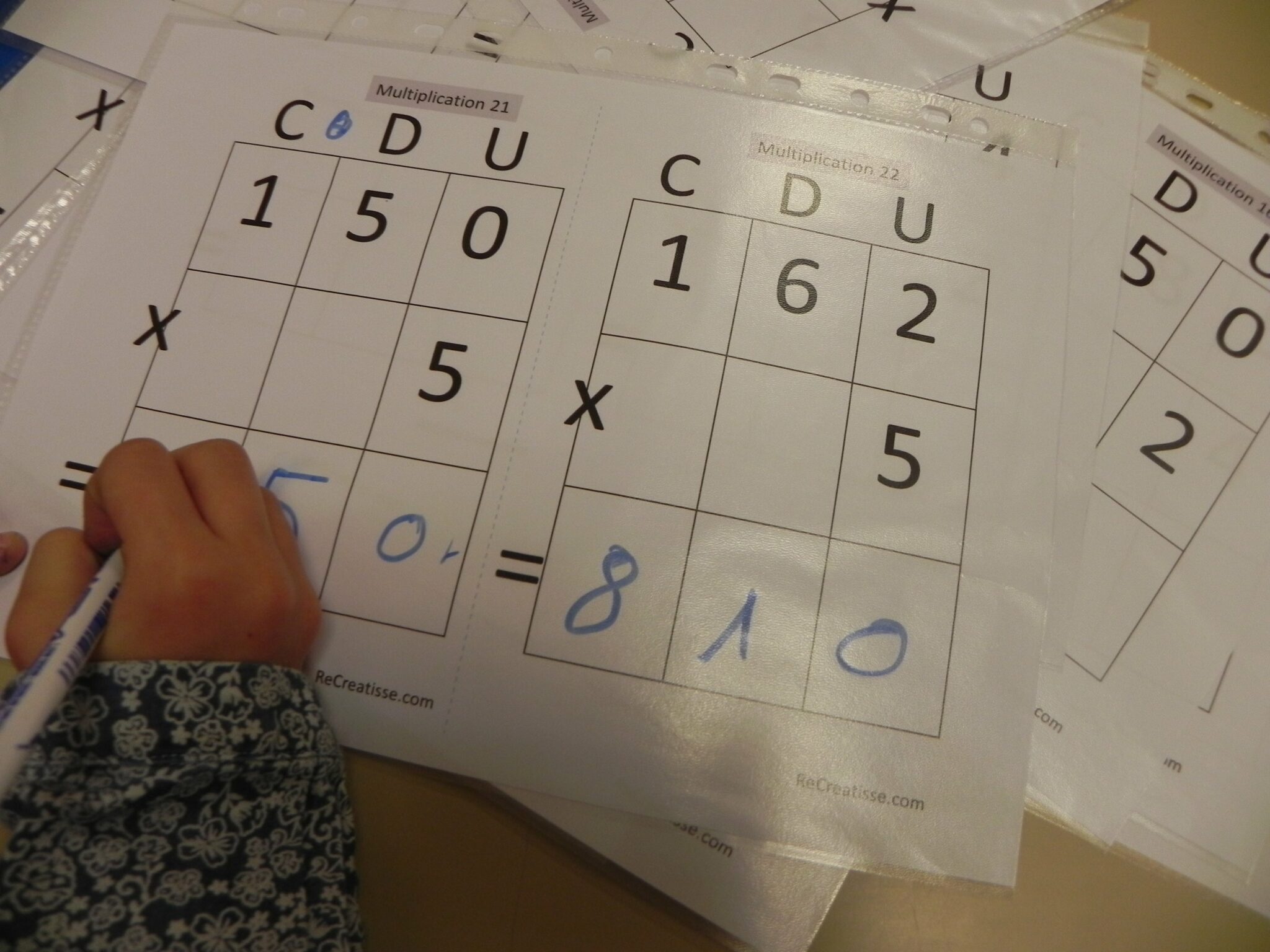 Multiplication : les MULTI boîtes • ReCreatisse