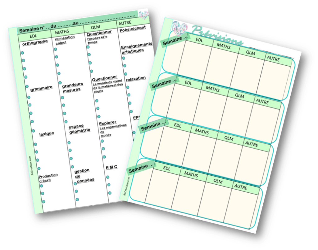 Teacher Book 2018/2019 et programmations • ReCreatisse