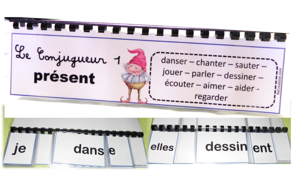 Conjugaison : verbes en ER au présent • ReCreatisse