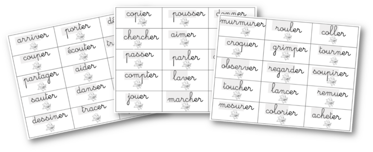 Conjugaison : verbes en ER au présent • ReCreatisse