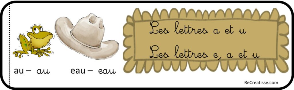 Activités autour des sons et des lettres 2 • ReCreatisse