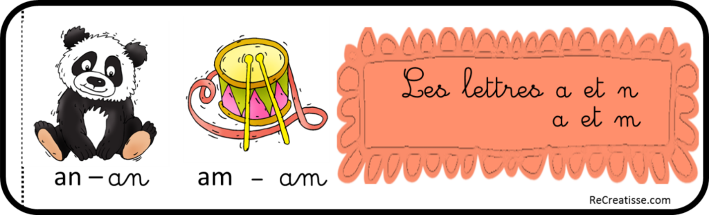 Activités autour des sons et des lettres 2 • ReCreatisse