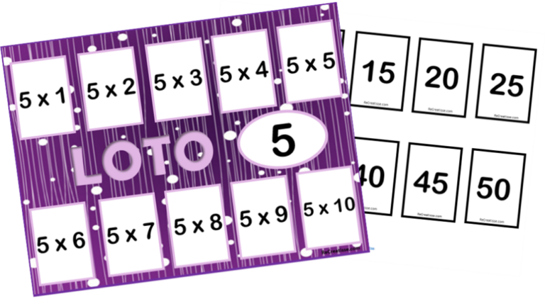 Jeux de cartes : tables de multiplication • ReCreatisse