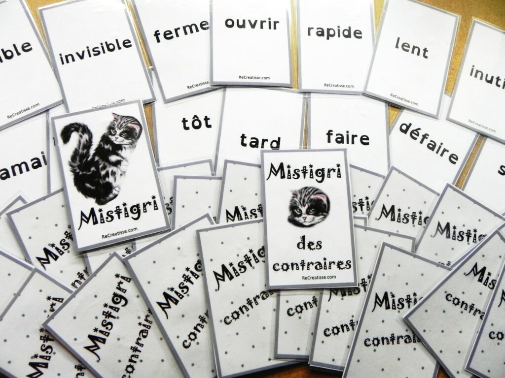 Jeux les contraires et les synonymes • ReCreatisse