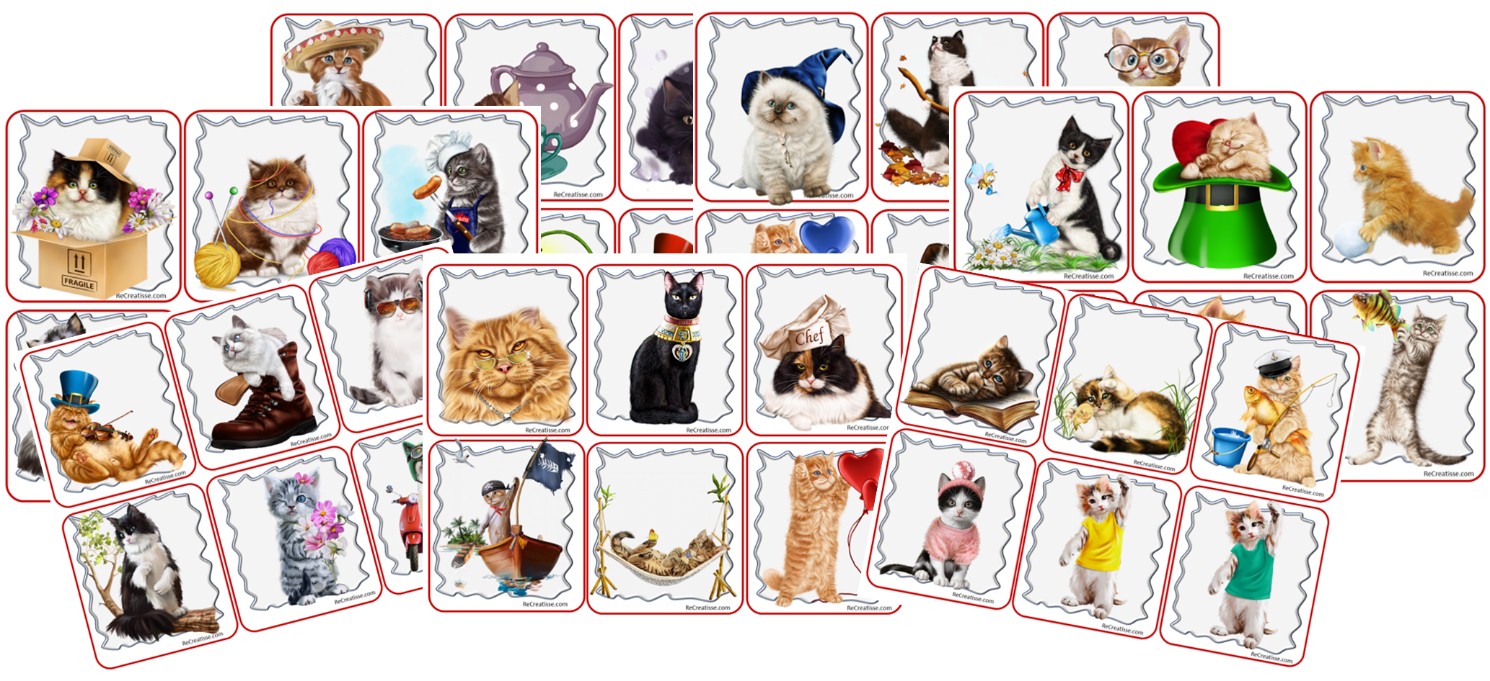 JEUX de LECTURE "Chats pitres" • ReCreatisse