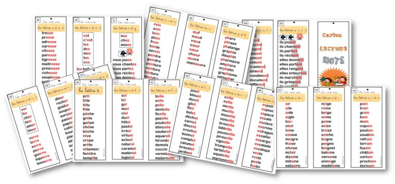 LECTURE : cartes mots • ReCreatisse