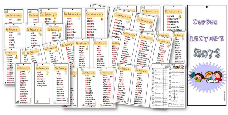 LECTURE : cartes mots • ReCreatisse