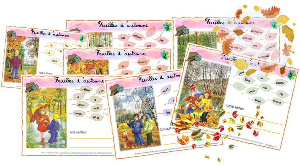 La phrase : feuilles d'automne, ça tourne ! • ReCreatisse