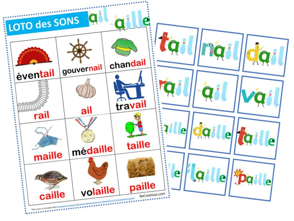 Je joue et j'apprends : LOTO DES SONS • ReCreatisse