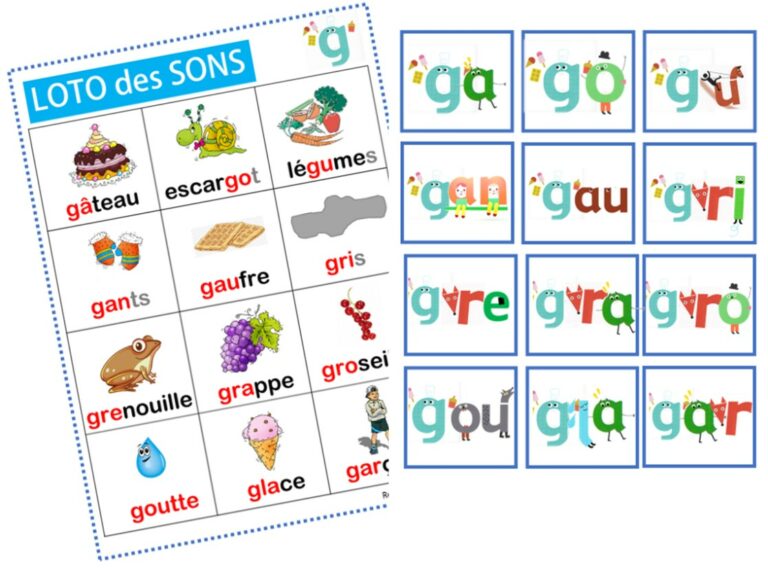 Je joue et j'apprends : LOTO DES SONS • ReCreatisse