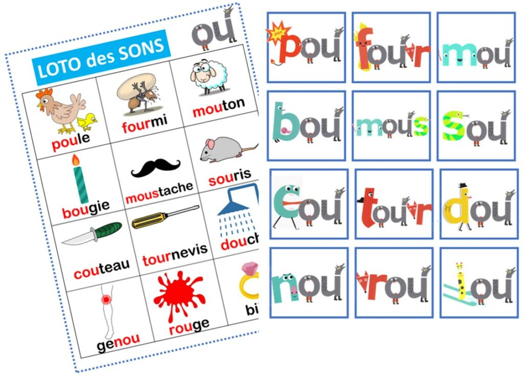 Je joue et j'apprends : LOTO DES SONS • ReCreatisse