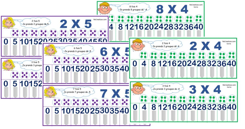 Atelier multiplication : La bonne place ! • ReCreatisse