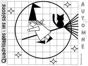 Reproductions sur quadrillages : L'AUTOMNE • ReCreatisse